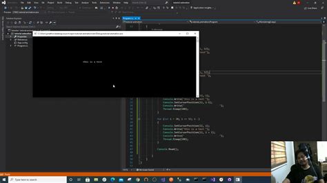 How To Create An Animation In Console Application Using Cnet Youtube