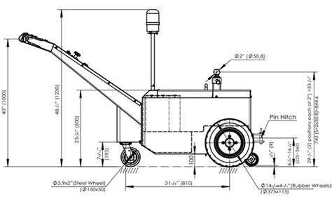 5000 Lbs Capacity Heavy Duty Electric Tugger Dolly With Large Wheels
