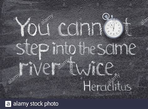 You Cannot Step Into The Same River Twice Quote Of Ancient Greek Philosopher Heraclitus