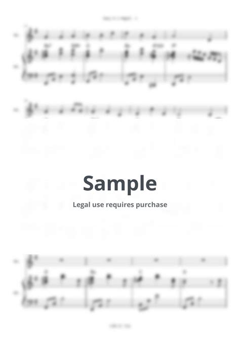 그 어린 주 예수 3단악보 특주 악보 악보 By A Ha