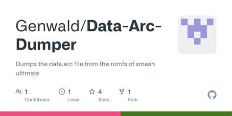 Github Genwalddata Arc Dumper Dumps The Dataarc File From The Romfs Of Smash Ultimate