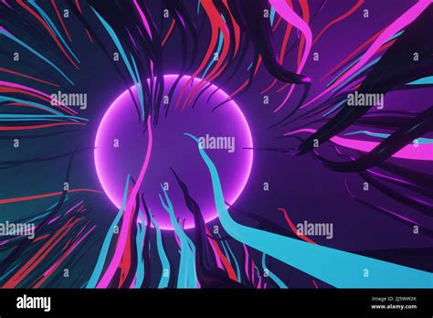 Abstract Speed Background Centric Motion Of Star Trails Starburst Dynamic Lines Or Rays 3d