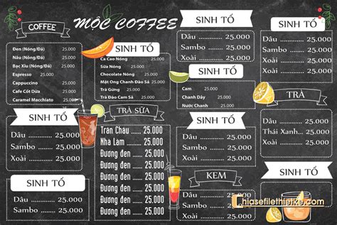 File Corel Thiết Kế Menu Cho Quán Cafe Trà Sữa Ăn Vặt Mới Cập Nhật 049