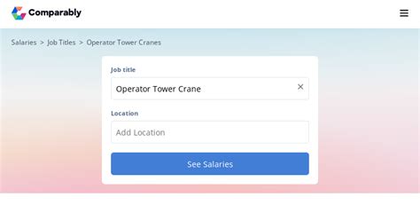 Operator Tower Crane Salary Comparably
