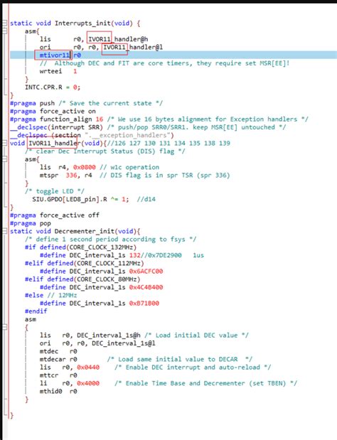 Solved 中断 Interrupt Ivor10handler Nxp Community