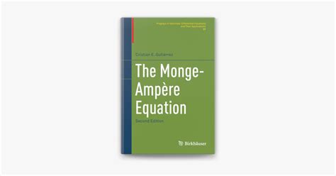 ‎the Monge Ampère Equation On Apple Books