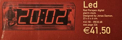 Red Perspex Digital Clock By Jonas Damon Images