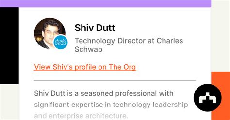 shiv dutt technology director at charles schwab the org