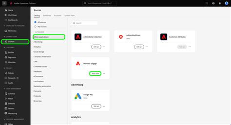 create a sources dataflow using templates in the ui adobe experience