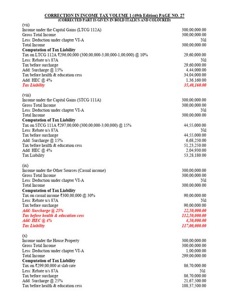 Correction In Income Tax Volume 1 49th Edition Pdf