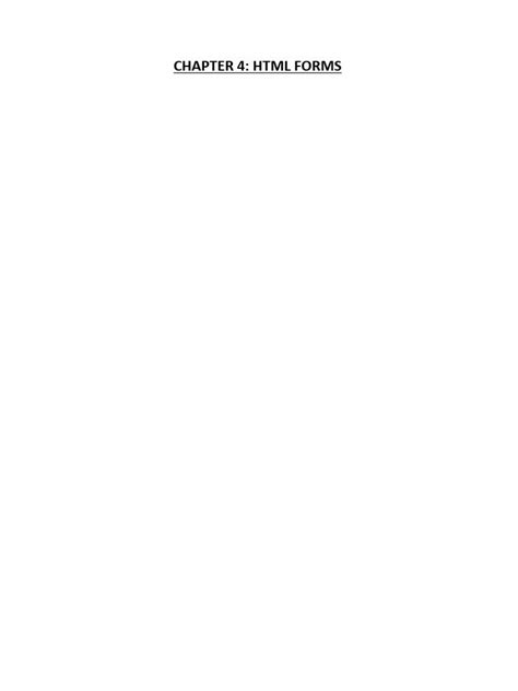 Class 10 Chapter 4 Html Forms Pdf Html Computing