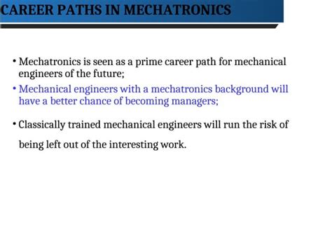 Introduction To Design Of Mechatronic System Ppt