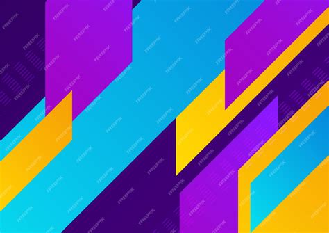 Premium Vector Colourful Abstract Background Geometric Shapes Vector Technology Background For