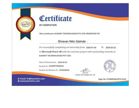 Internship Powerbi Azure Microsoftcertified Techjourney Shravan Galinde