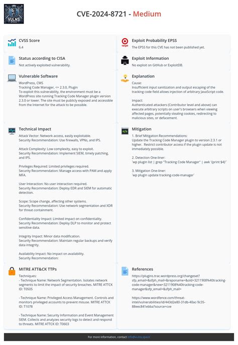 Vulns Space On Linkedin Cve Cybersecurity Infosec Vulnerability