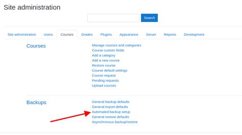 Moodle Tutorial How To Create A Backup Of My Moodle Lms
