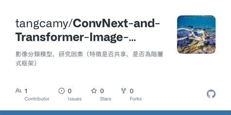 GitHub tangcamy ConvNext and Transformer Image classification 影像分類模型研究因素特徵是否共享是否為階層式框架