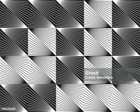 Abstract Geometric Vector Pattern With Transition Effect Stock Illustration Download Image Now