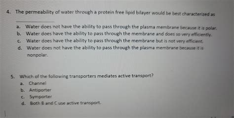 Solved 1 Which Phosphoglyceride Below Is Negatively