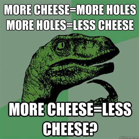 More Cheesemore Holes More Holesless Cheese More Cheeseless Cheese