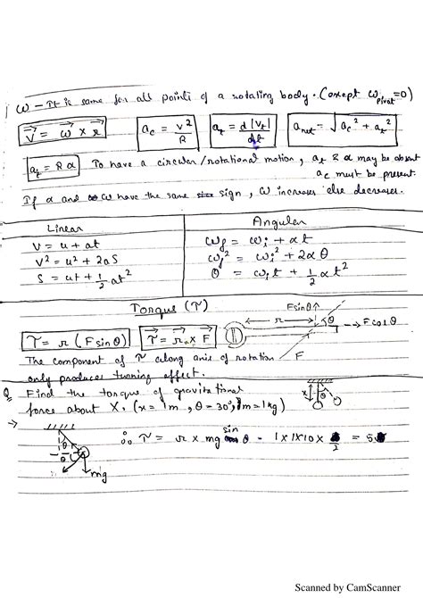 SOLUTION System Of Particles Rotational Motion Studypool