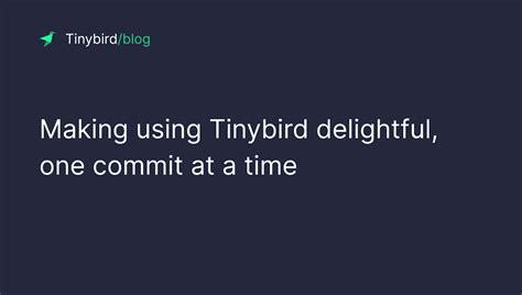 build real time analytics apis collaboratively using tinybird