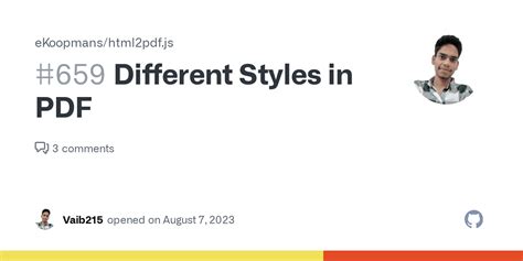 Different Styles In PDF Issue EKoopmans Html Pdf Js GitHub