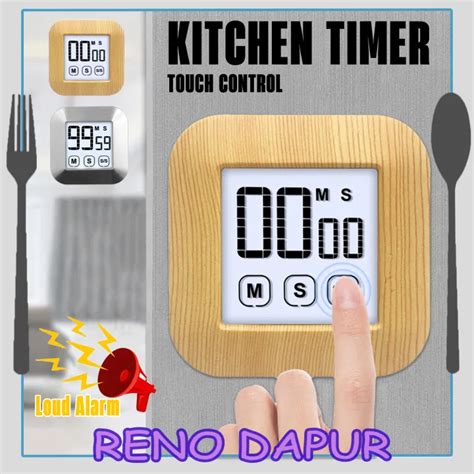 Digital Kitchen Timer Touch Screen Cooking Baking Timer Stopwatch Loud