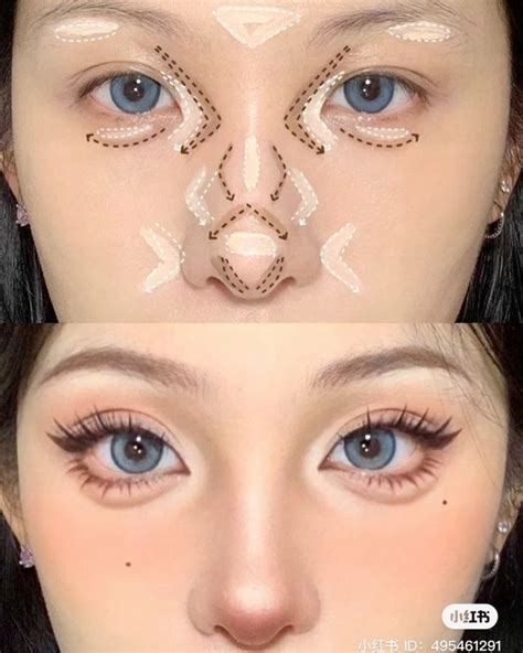 Douyin Nose Contour In 2024 Eye Makeup Tutorial Simple Makeup Eye
