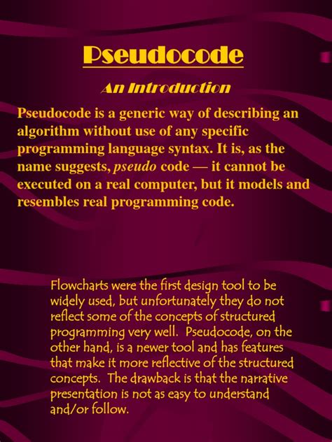 Pseudocode Basics Pdf Control Flow Software
