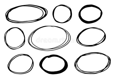 Highlight Circle Frame Cadre Edge Grunge Border Mark Check Or Text Box Textured Isolated On