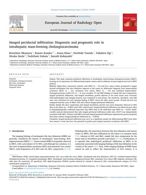 Pdf Imaged Periductal Infiltration Diagnostic And Prognostic Role In Intrahepatic Mass