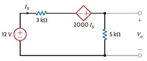 Solved Find The V In The Circuit Thanks Chegg Com