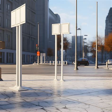 Intersection Signposts Ensuring Safe And Efficient Navigation Stock