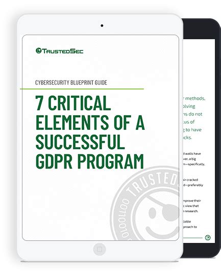 7 Critical Elements Of A Successful Gdpr Program Trustedsec