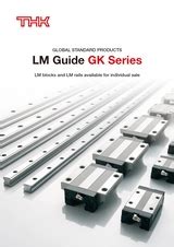 Thk Linear Guide Catalogue Pdf Catalog Library