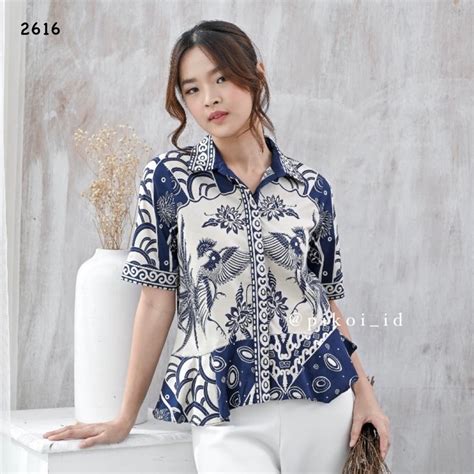 Jual Batik Cewek Murah Baju Batik Murah Atasan Batik Murah Baju Batik Kantoran Wanita