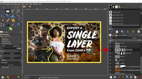 How To Export Single Layers As Images From GIMP Davies Media Design