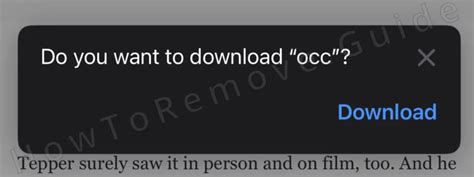 What Is The Do You Want To Download Occ Popup