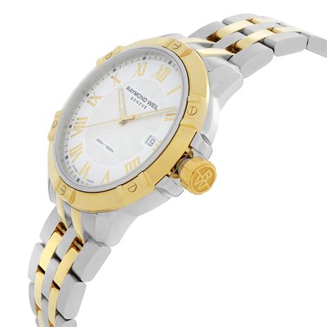 Raymond Weil Tango 41 Two Tone Steel White Dial Quartz Mens Watch 8160