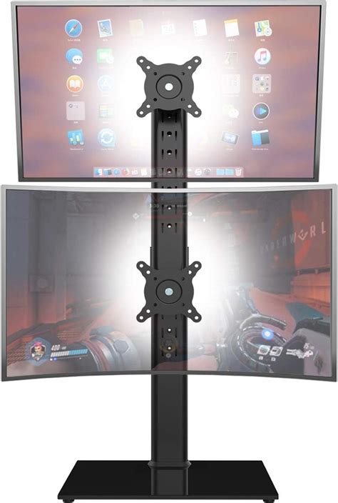 Soporte Para Monitor Dual Apilamiento Vertical De