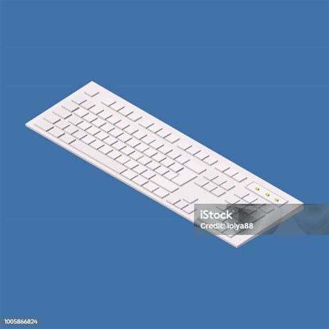 현대 컴퓨터 키보드입니다 아이소메트릭 벡터 일러스트 레이 션 3차원 형태에 대한 스톡 벡터 아트 및 기타 이미지 3차원 형태 널판지 노트북 Istock
