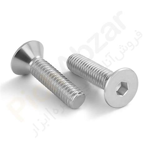 قیمت پیچ آلنی سرخزینه استیل 304 سایز 708 بسته 10عددی پیچ ابزار