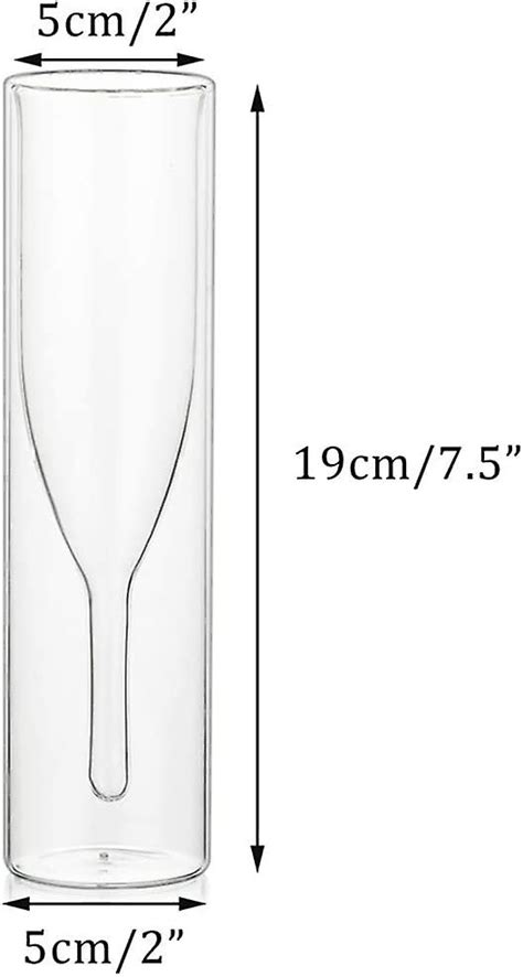 Bulk Double Wall Crystal Champagne Glasses Classic Tulip Goblet