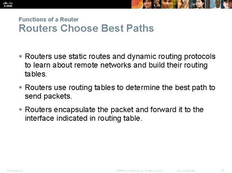 Chapter 4 Routing Concepts Routing Switching Presentationid 2008