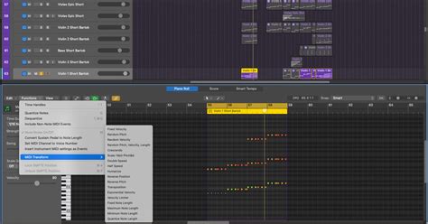 Logic Pro MIDI Transform Humanize