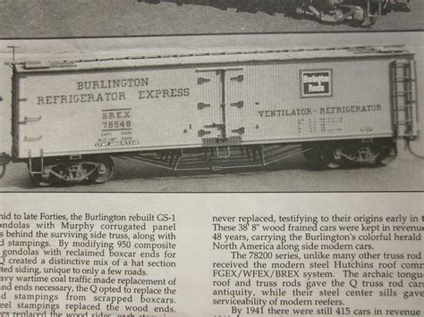 Sunshine Models Kit 3414 Burlington B R E X Truss Rod Reefer