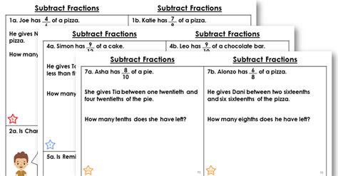 Year 3 Subtract Fractions Lesson Classroom Secrets Classroom Secrets