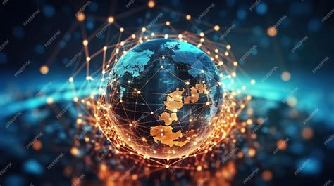 Premium Photo The Global World Wide Web And Telecommunications On