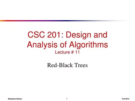 Ppt Csc 201 Design And Analysis Of Algorithms Lecture 11 Powerpoint Presentation Id 5166110